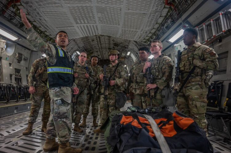 5th Security Forces Squadron conducts C-17 anti-hijacking exercise ...